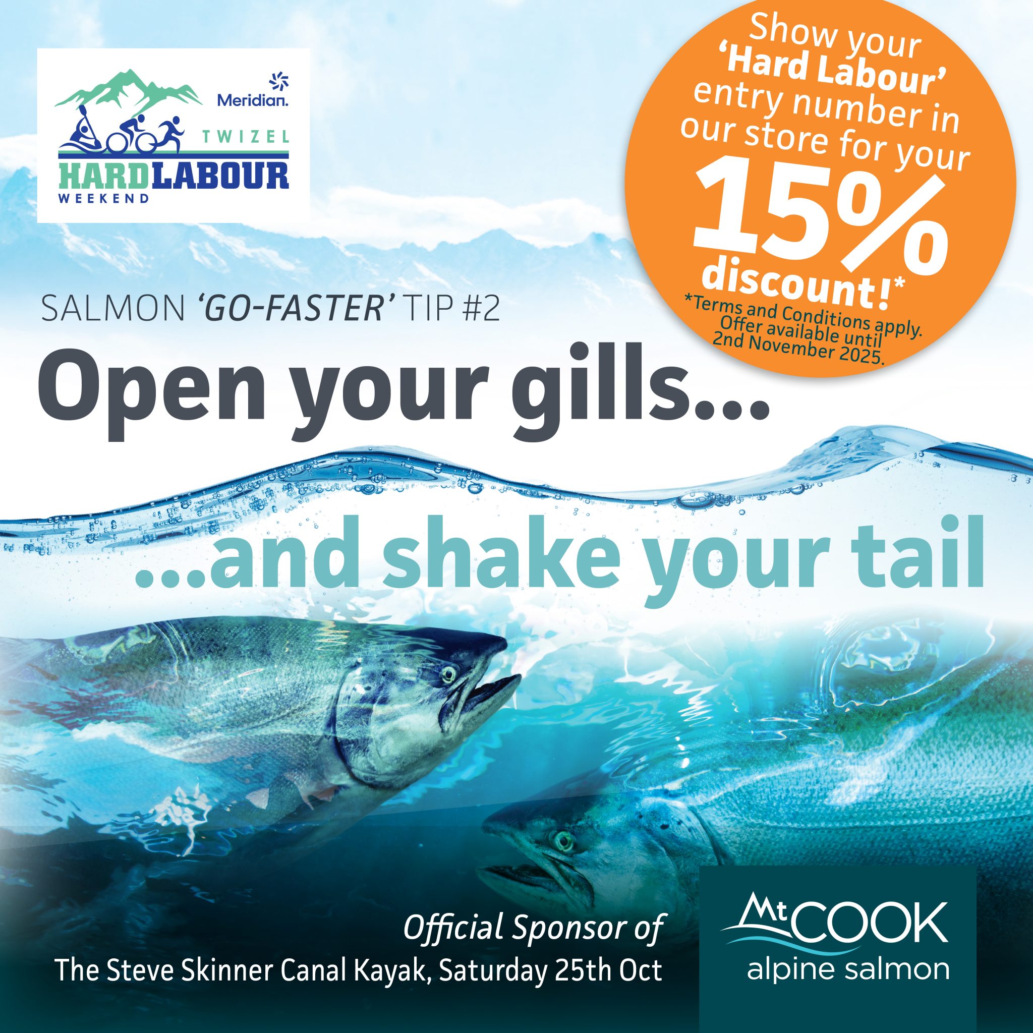 Competitors – Enjoy 15% off Mt Cook Alpine Salmon - Twizel Hard Labour ...